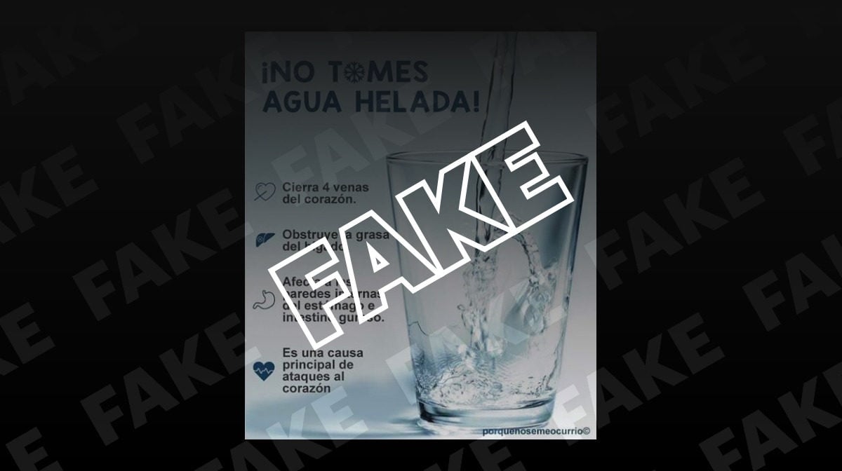 Beber agua helada no es peligroso para la salud, ni siquiera tras hacer ...