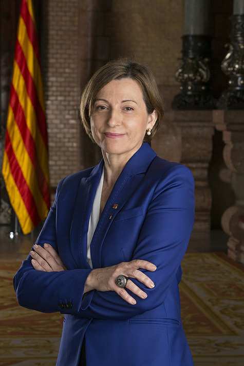 La imagen de Carme Forcadell con una camiseta de "viva España" es un ...