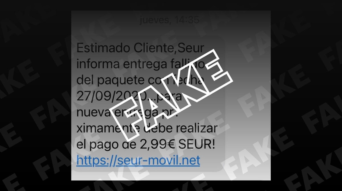 Cuidado con un SMS de SEUR sobre “una entrega fallida”: es una estafa