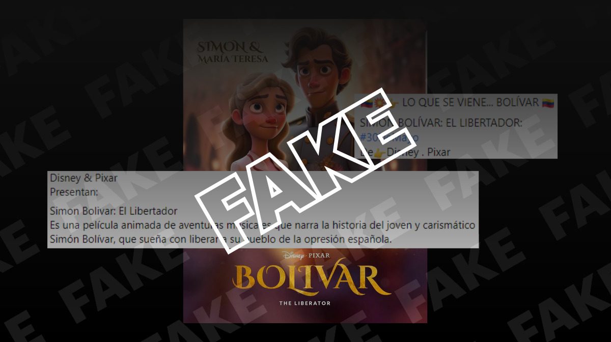 Disney no ha anunciado una película sobre Simón Bolívar