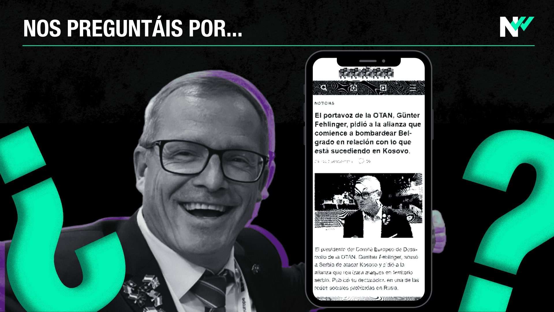 Günther Fehlinger no trabaja para la OTAN ni la representa