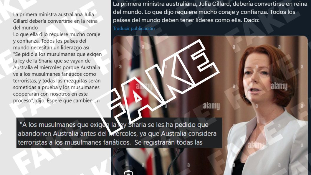 Julia Gillard no pidió a los musulmanes que abandonasen Australia