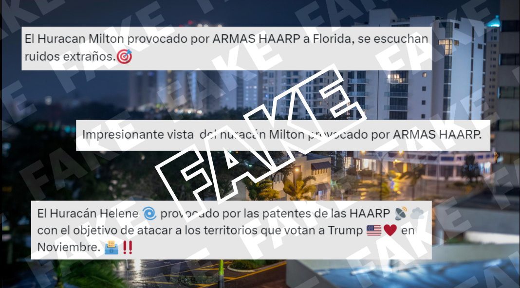 Los huracanes Milton y Helene no los causó el proyecto HAARP