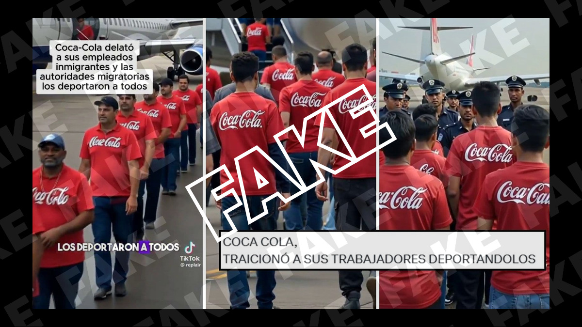 Vídeo no muestra a trabajadores de Coca-Cola siendo deportados