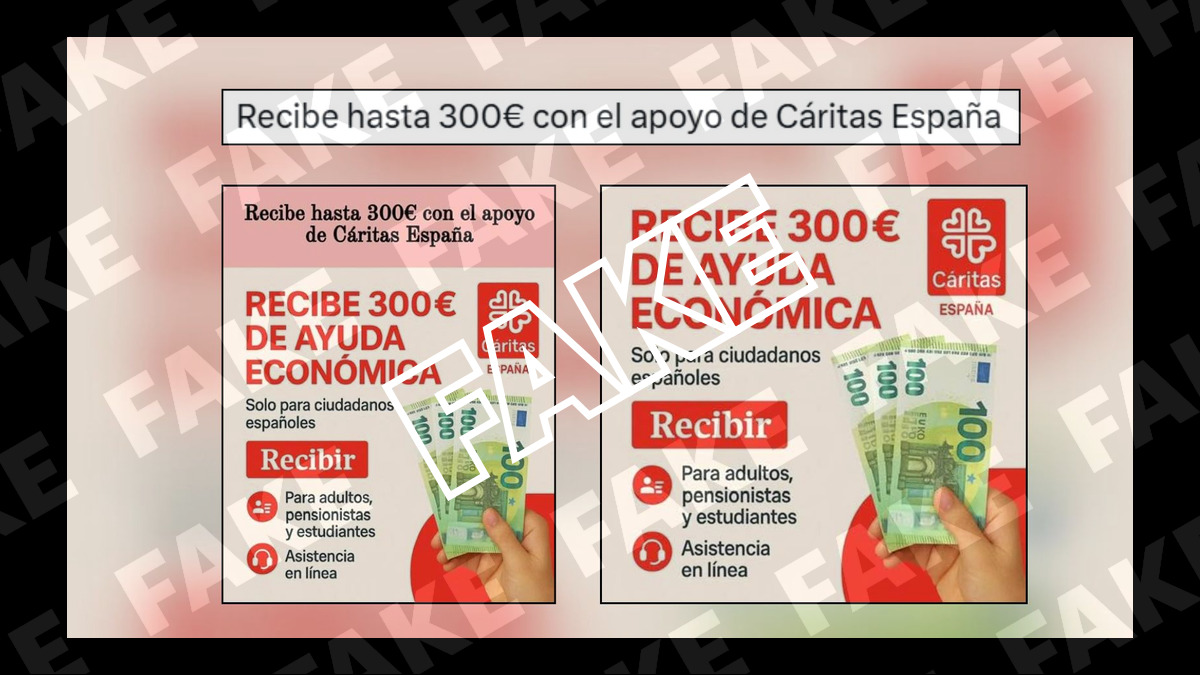 Cuidado con la supuesta ayuda de cáritas a ciudadanos españoles