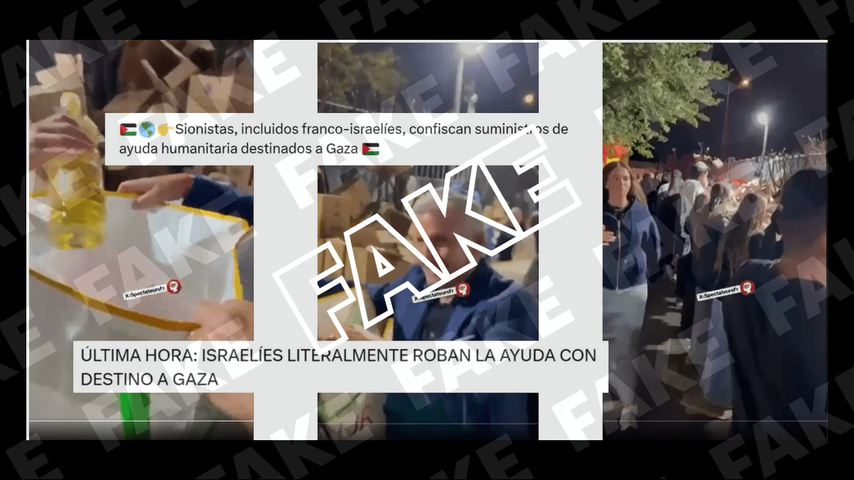 Vídeo no muestra a israelíes robando ayuda para Gaza en París