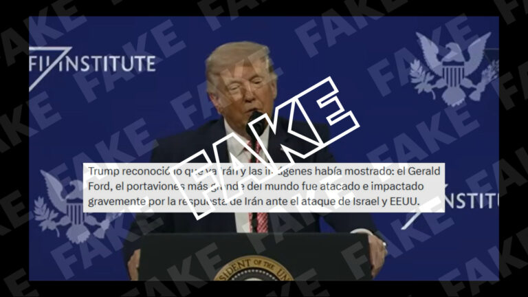 Trump no reconoció ataque contra portaaviones Gerald Ford
