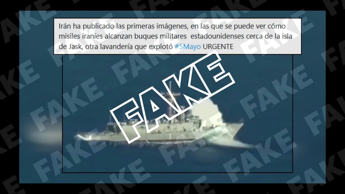 No son misiles iraníes atacando a un buque estadounidense